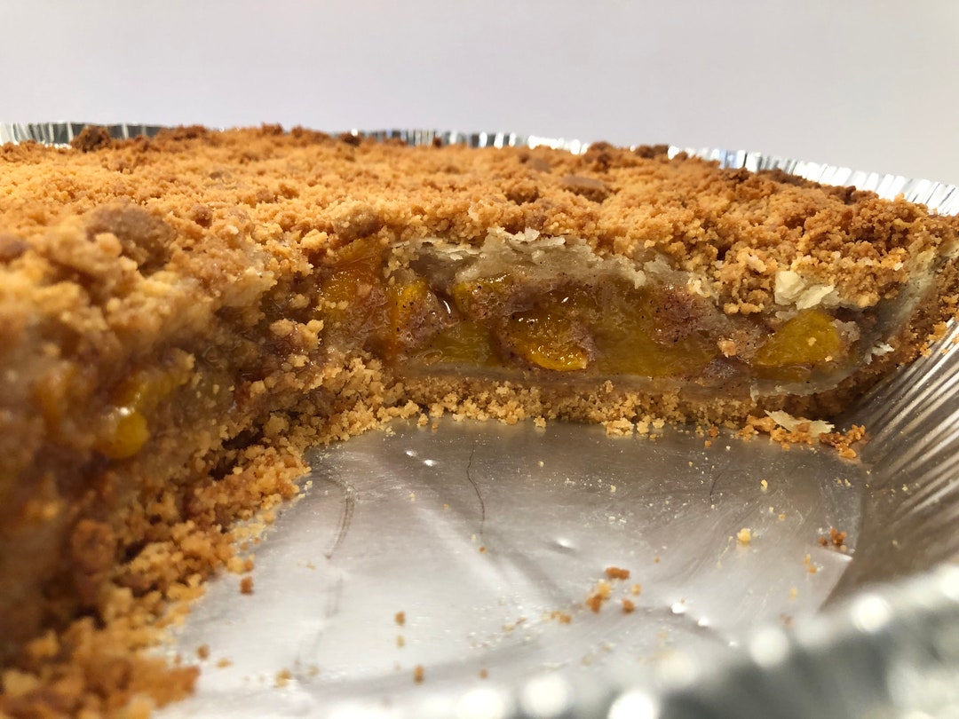 Double Layered Peach Cobbler - Etsy