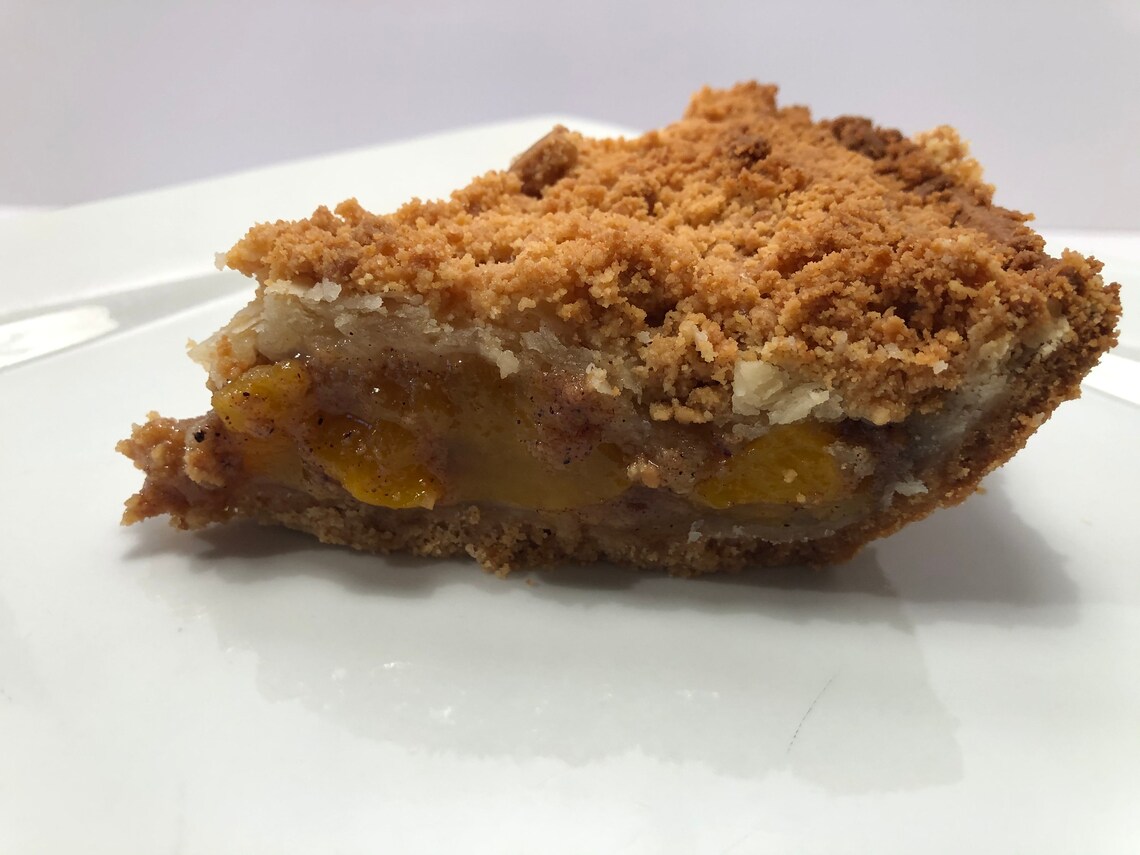 Double Layered Peach Cobbler - Etsy