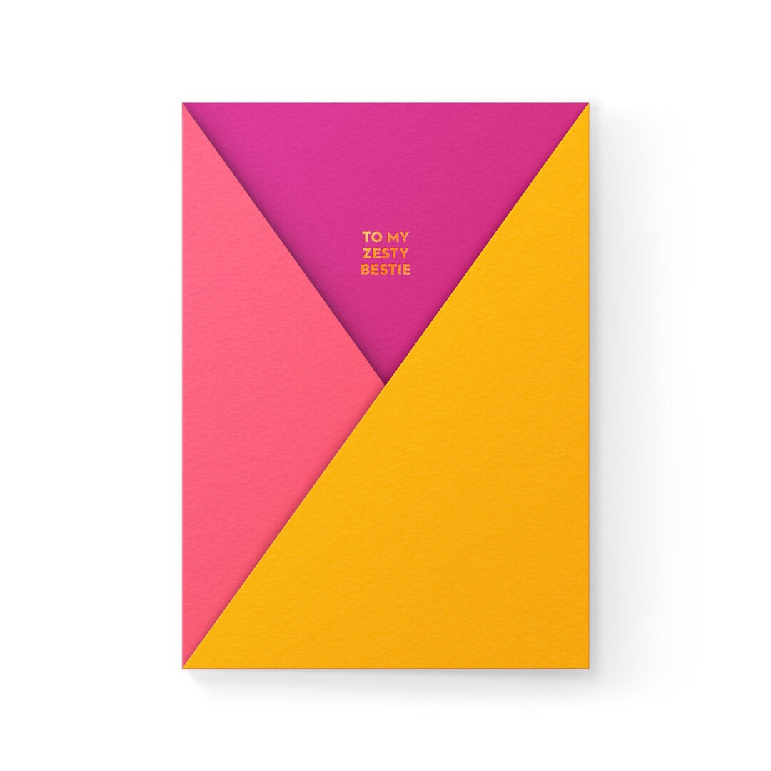 Zesty Bestie Pocket Card - Etsy