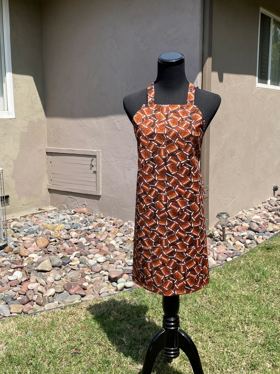 Football Themed Full Apron - Etsy