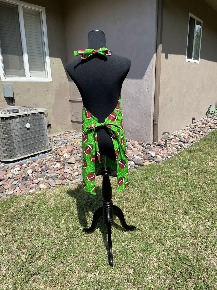 Football Themed Full Apron - Etsy