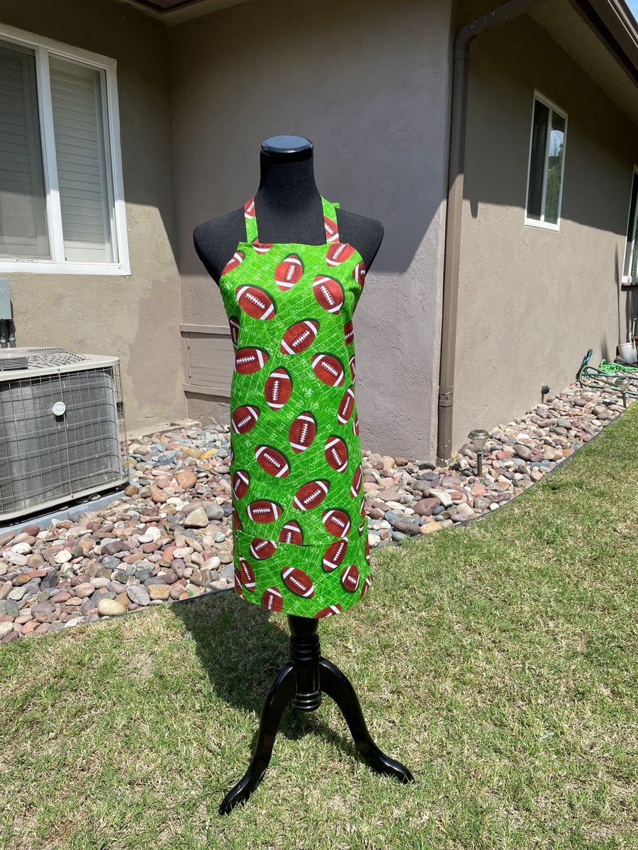 Football Themed Full Apron - Etsy
