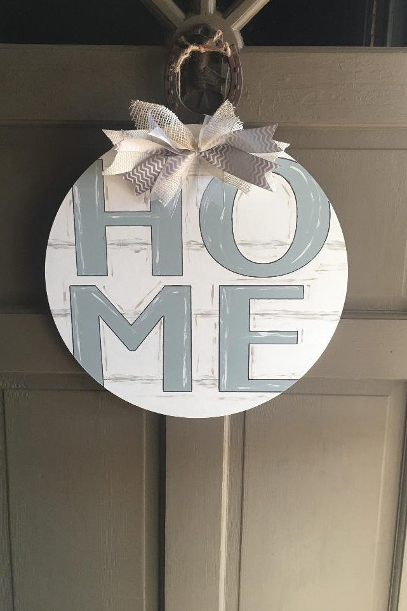Door Hanger, Home Door Hanger, Circle Door Hanger, Hand-painted Door ...