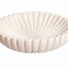 Ribbed Fluted White Marble Decorative Bowl Anthro Dupe Handmade. Larger ...
