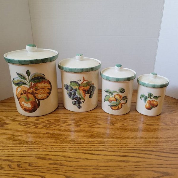 Italian Canister Set - Etsy