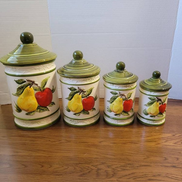 Apple Canisters - Etsy