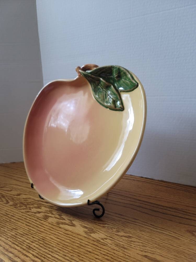 Vintage Block Molde Barbara Eigen Peaches Platter Made in Portugal - Etsy