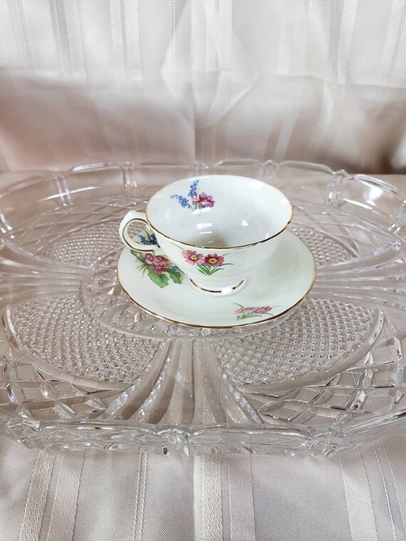 Vintage Sutherland English Bone China Teacup and Saucer. Made - Etsy
