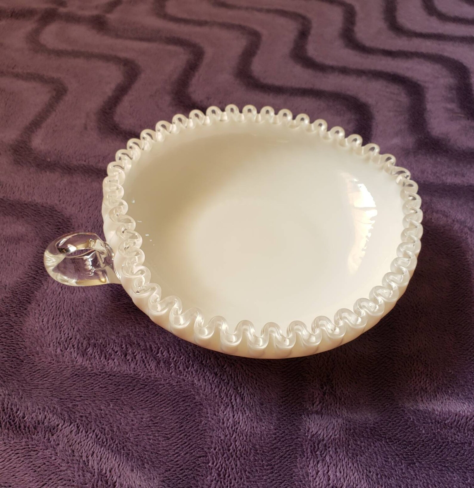 Fenton Milk Glass Silver Crest Heart Shaped Candy Dish - Etsy