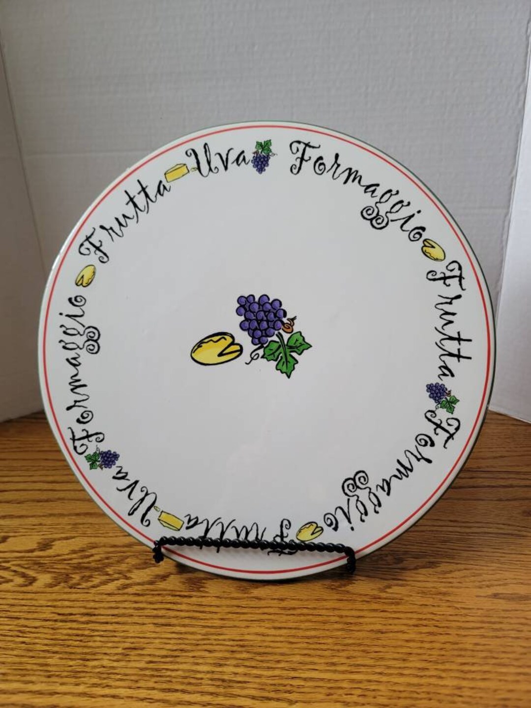 Vintage Bella Casa by Ganz Ceramic Serving Platter - Etsy