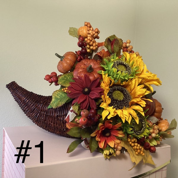 Cornucopia Centerpiece - Etsy