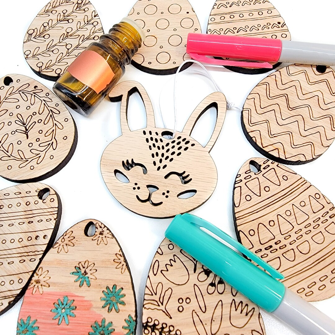 Easter Bundle Wood Diffusers | DIY Coloring Kit - Etsy