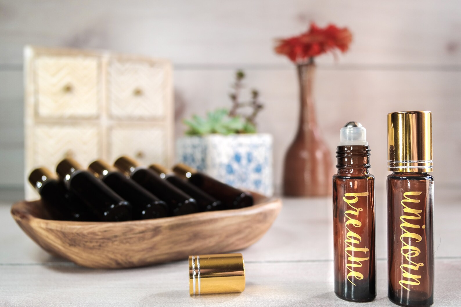 Essential Oil Roller Bottle Labels Vinyl Decals LABELS | Etsy