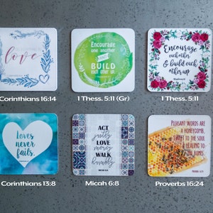 Scripture Magnets | Bible Verse | Refrigerator Magnets | Cute Magnets ...