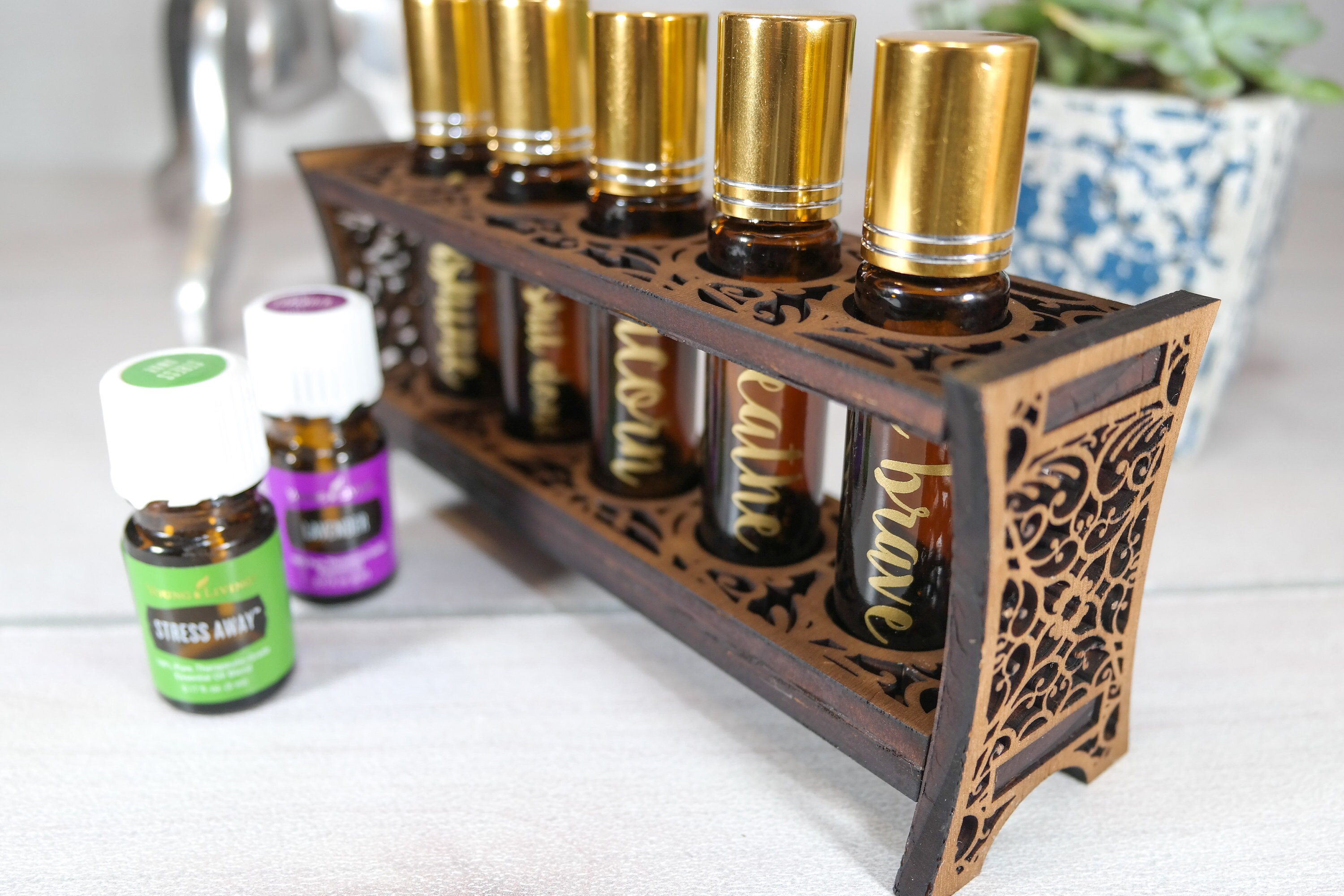 Essential Oil Roller Bottle Stand | Etsy