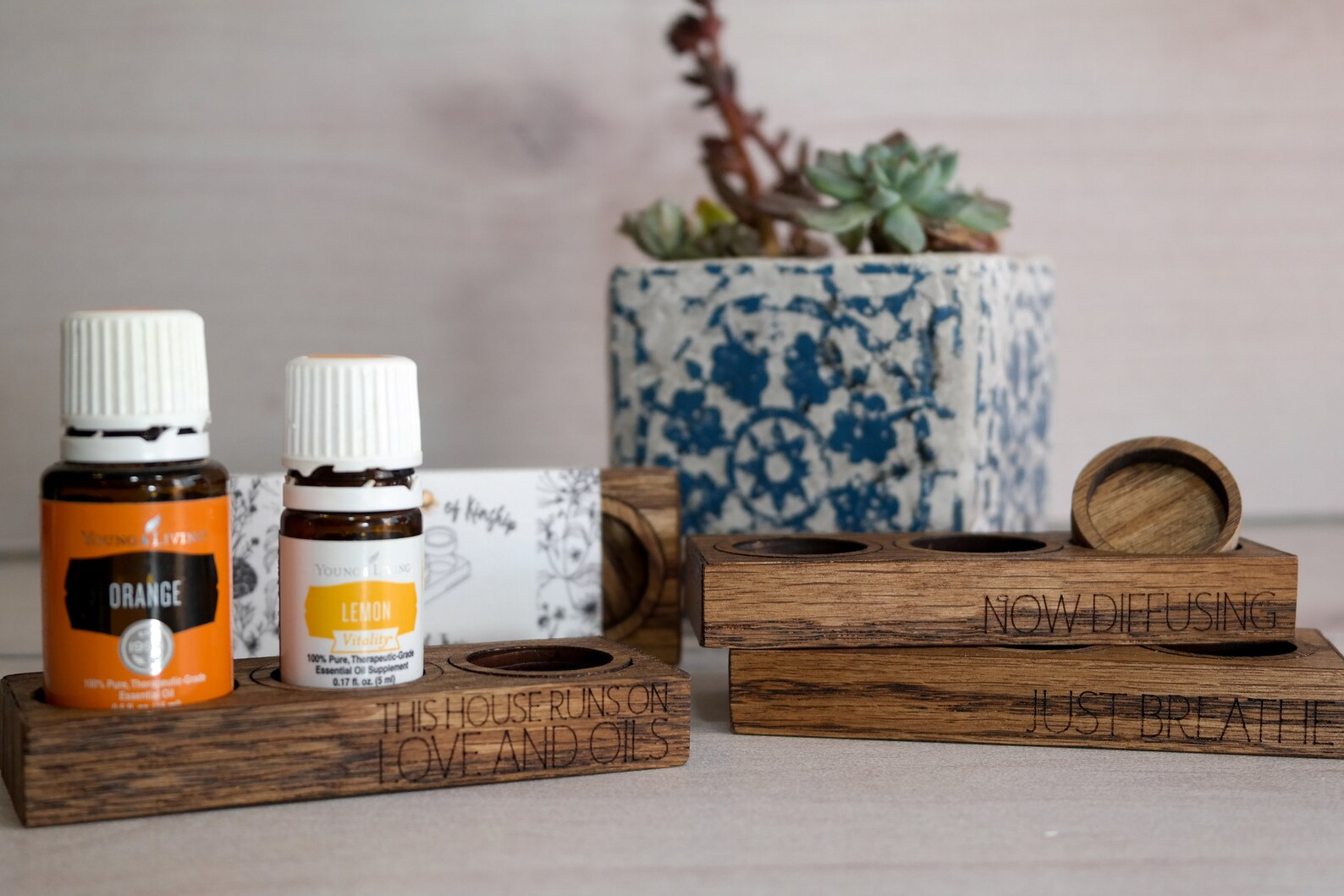 Essential Oil Stand for 15m & 5ml Bottles Holds 3 Essential - Etsy