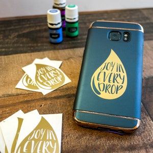 Essential Oil Decal | Joy in Every Drop | Essential Oil Sticker | Oil ...