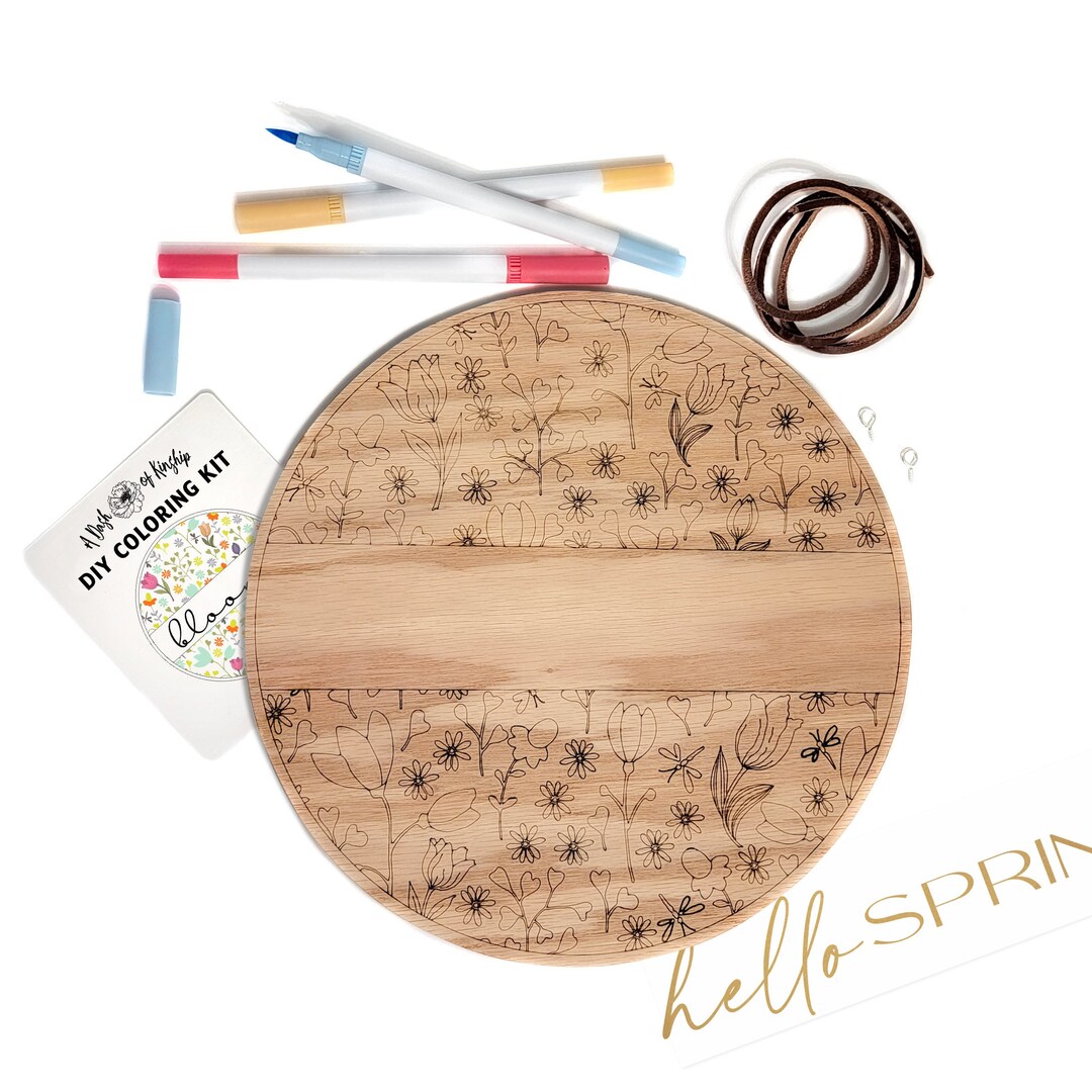 DIY Coloring Kit – Spring Moderate - Etsy
