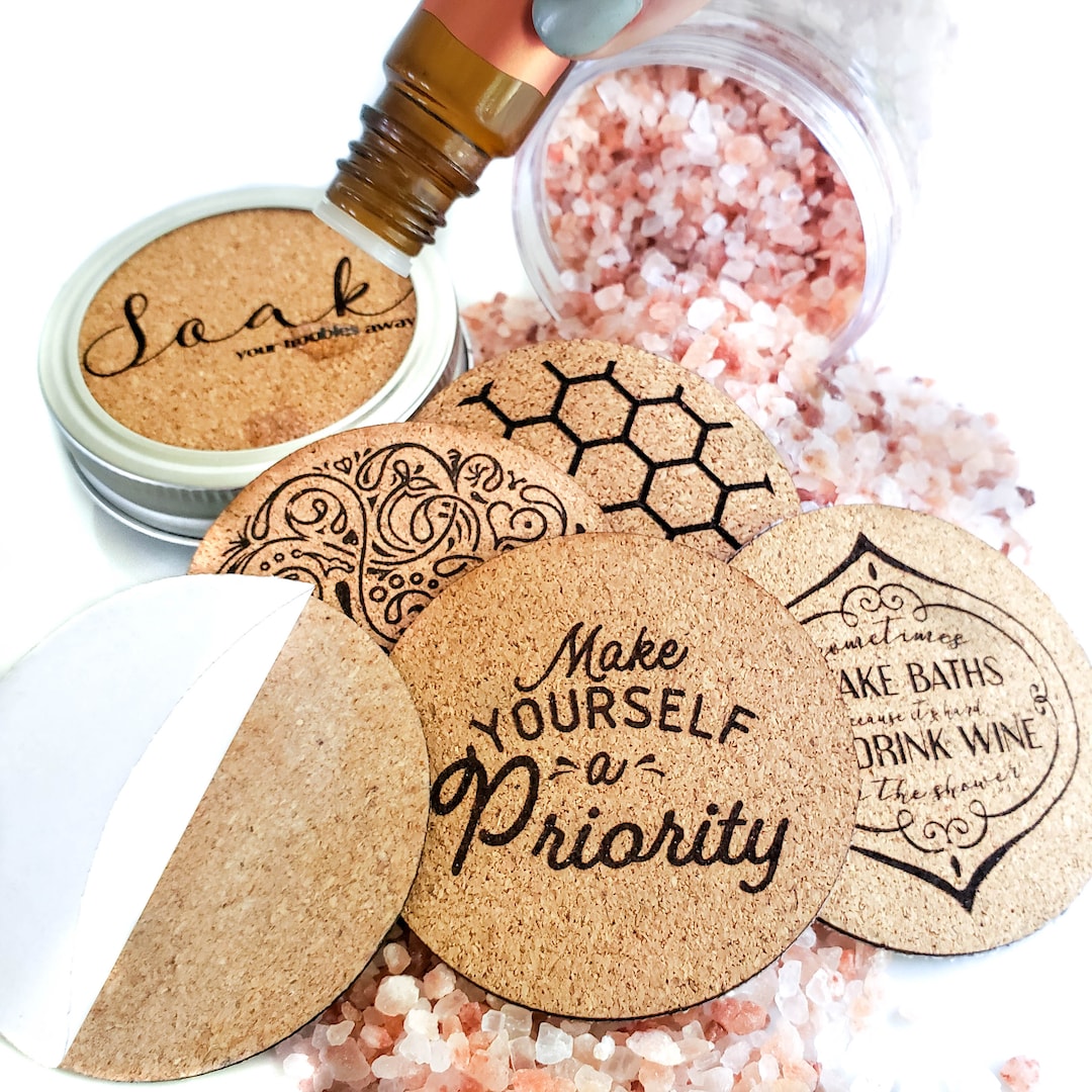 Mason Jar Toppers | Bath Salt Mason Jar Gifts | Decorative Mason Jar Cork | Cork Diffusers ...