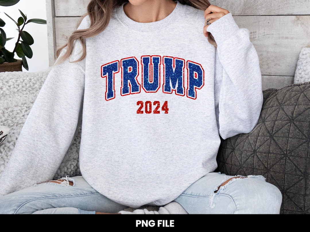 Trump 2024 Glitter PNG Sublimation Design Download PNG for Trump ...