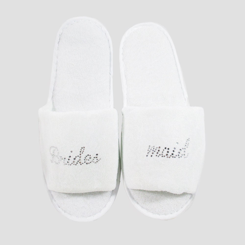RHINESTONE Personalised Slippers Bridal Wedding Bride - Etsy