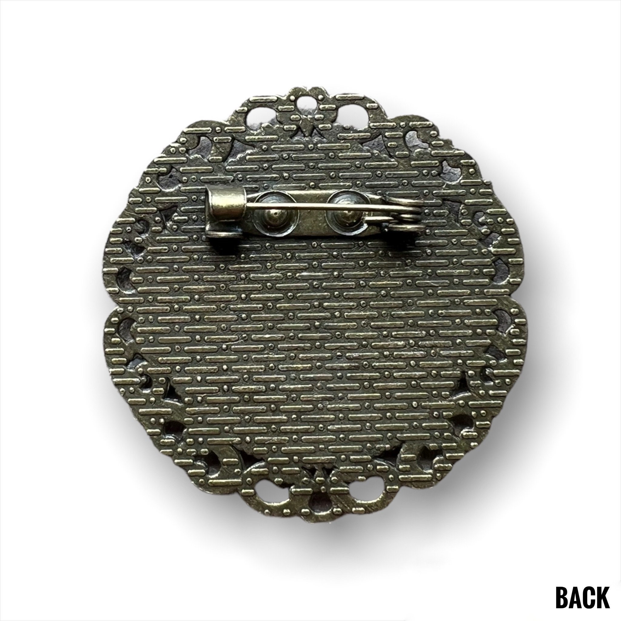 Victorian Grey Harness Horse and Buggy Pre Tied Stock Pin Brooch Hat ...