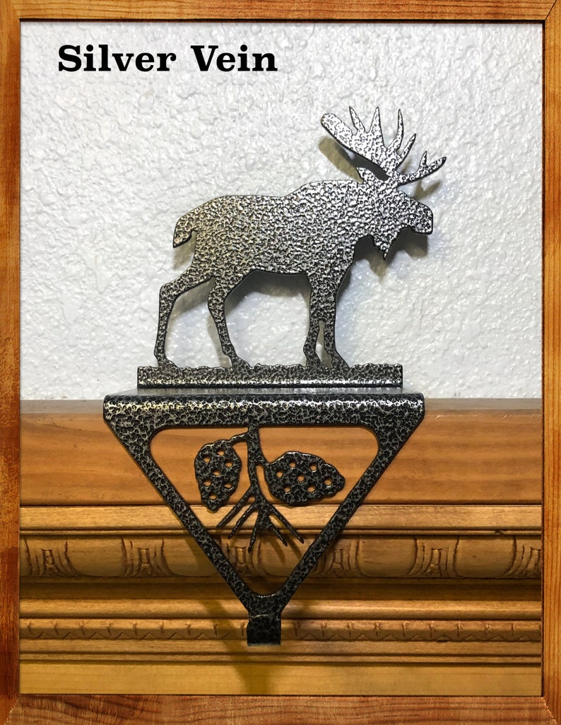 Moose Christmas Stocking Holder - Etsy
