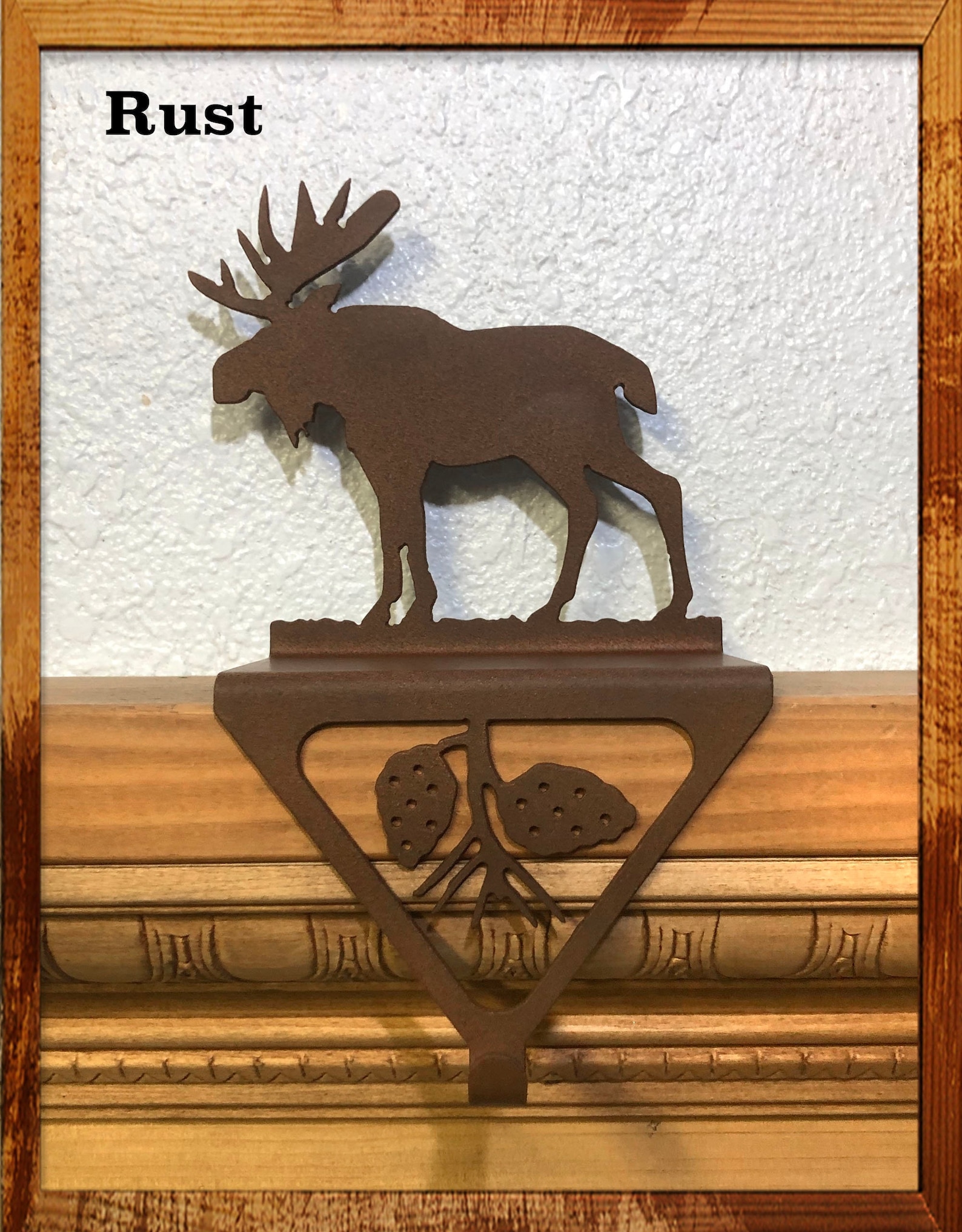 Moose Christmas Stocking Holder - Etsy