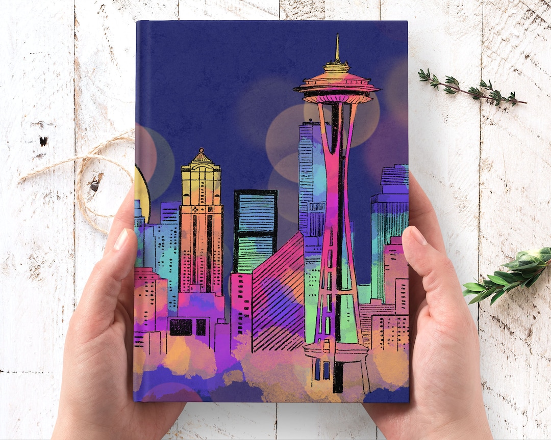 Seattle Art Journal Personalized Hardcover Journal Notebook, Custom ...