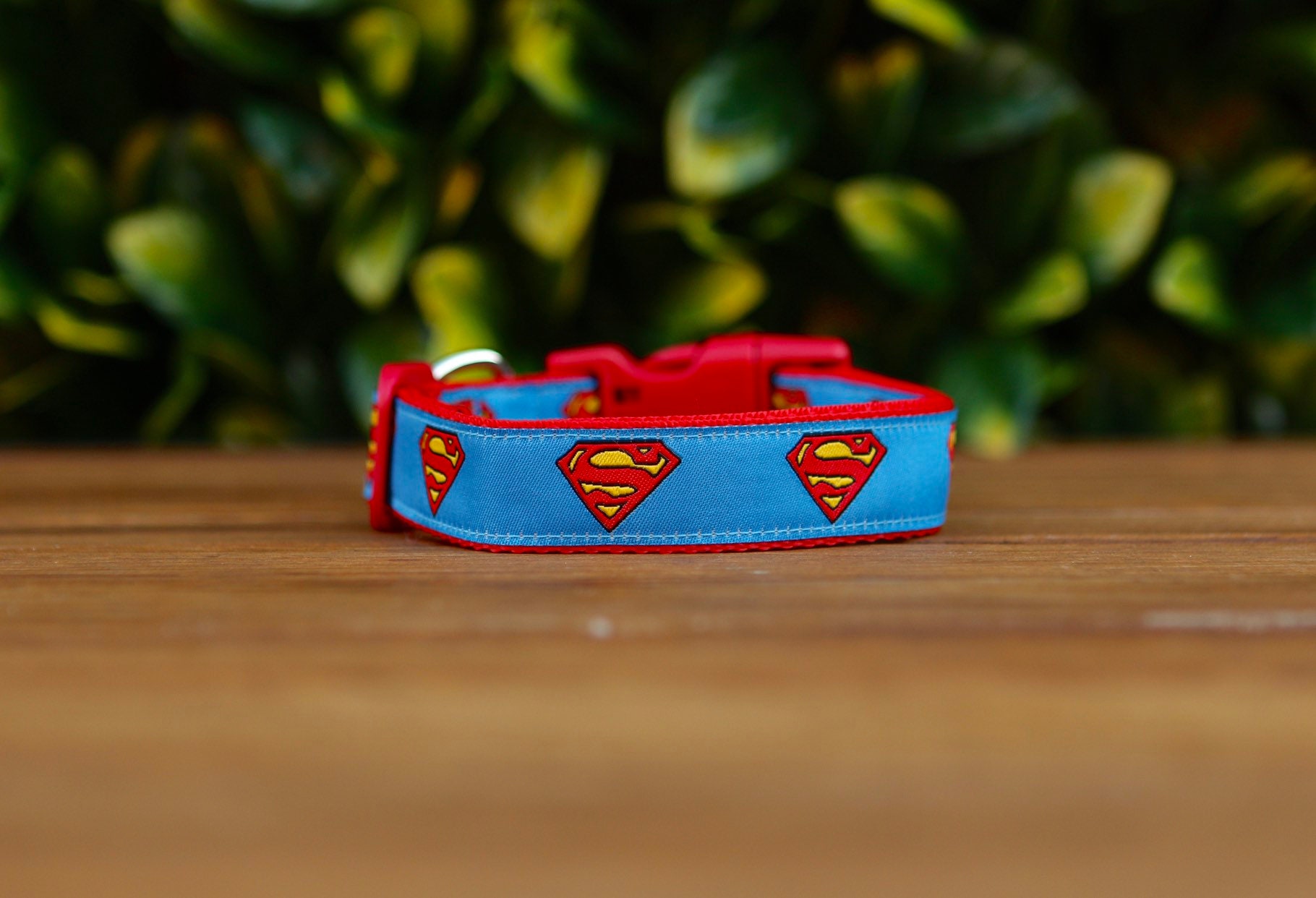 Superman Dog Collar / Superhero / Small / Medium / Large / | Etsy