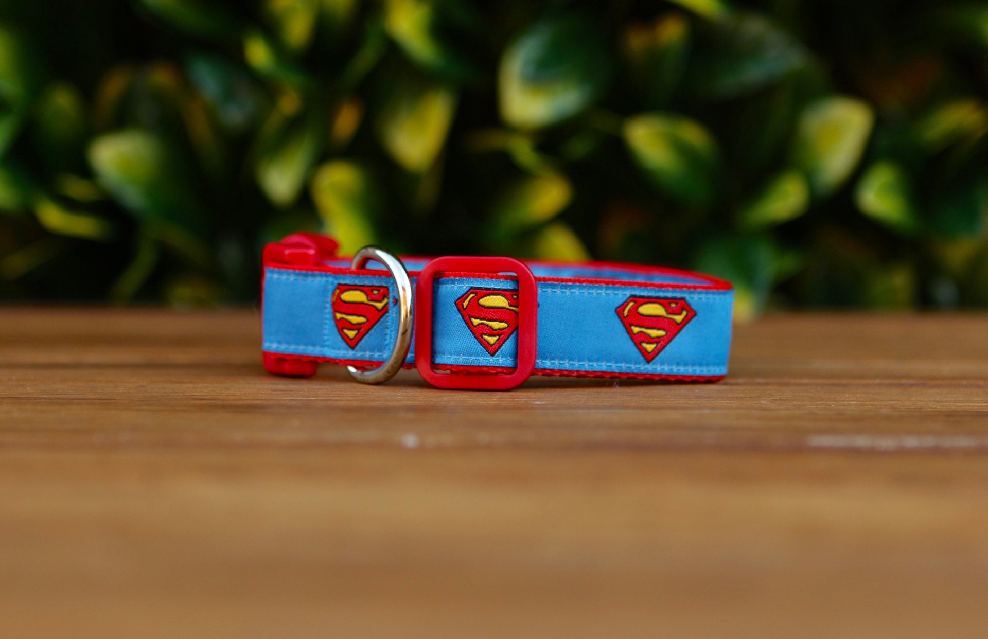 Superman Dog Collar / Superhero / Small / Medium / Large / | Etsy