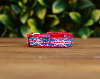Union Jack Dog Collar - Etsy