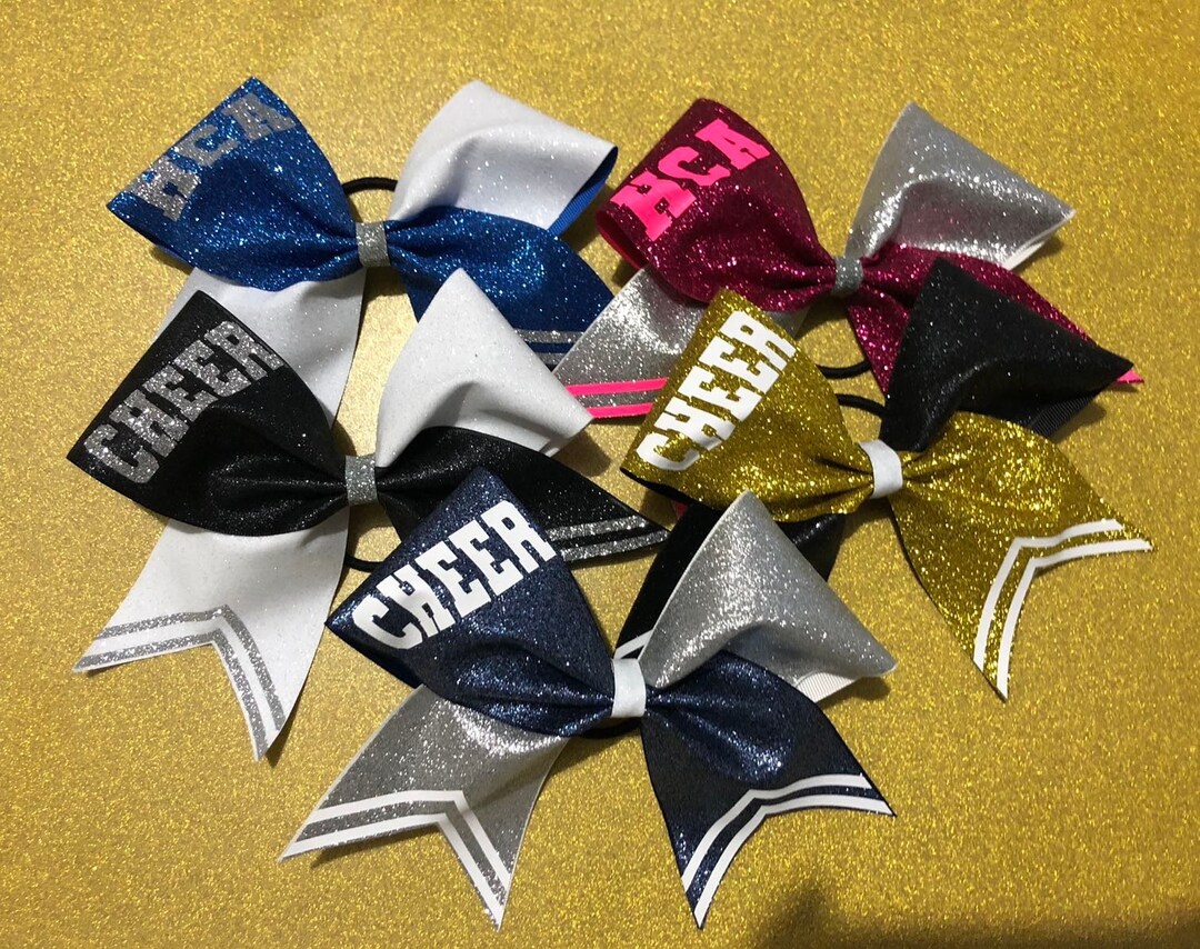 Custom Cheer Bows, Cheer Comp Bows, Cheerleader Bows, Glitter Bows ...