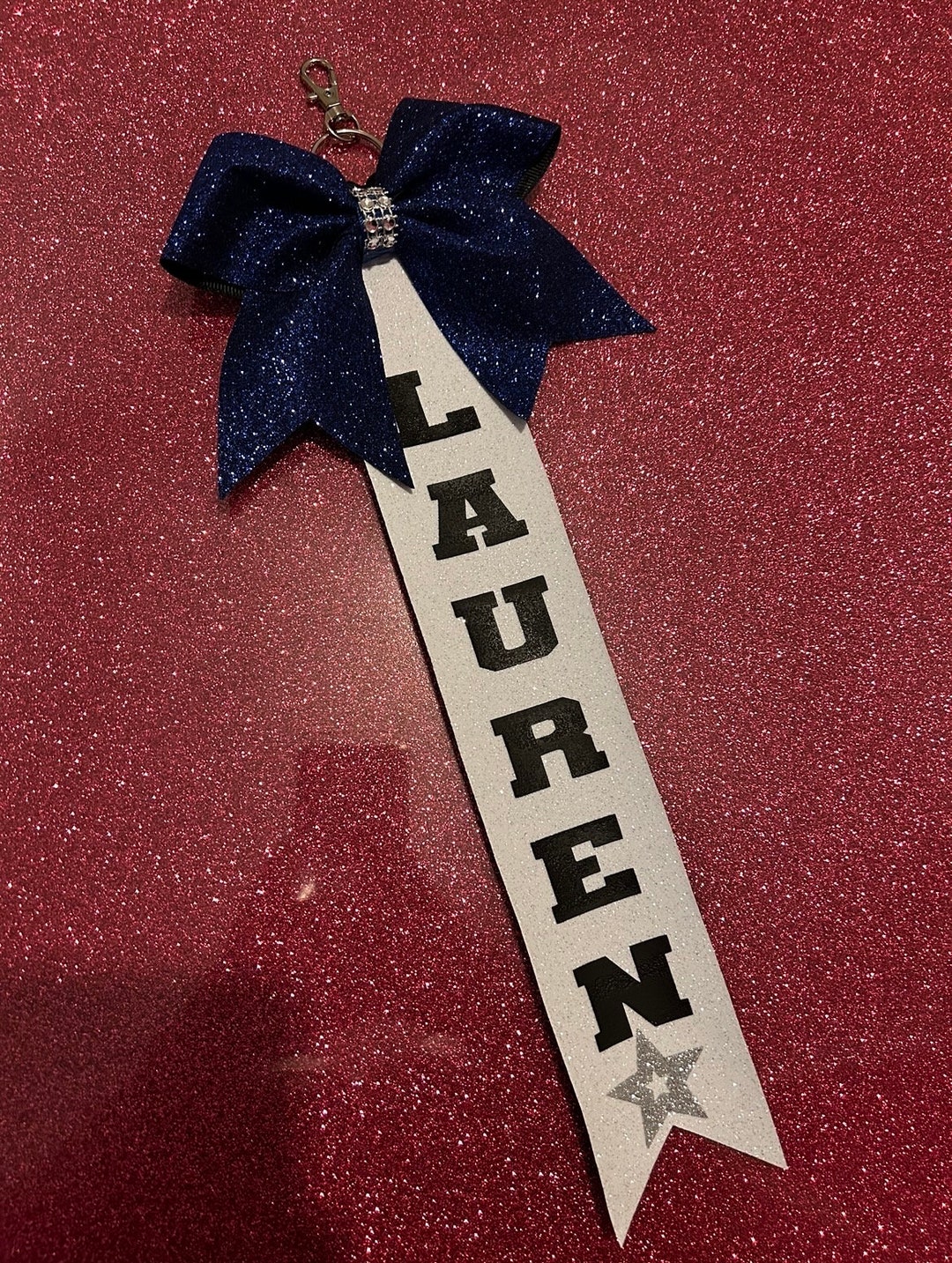 Personalised Pin Me Cheer Ribbon, Pin Me Comp Chain, Cheerleader Gift ...