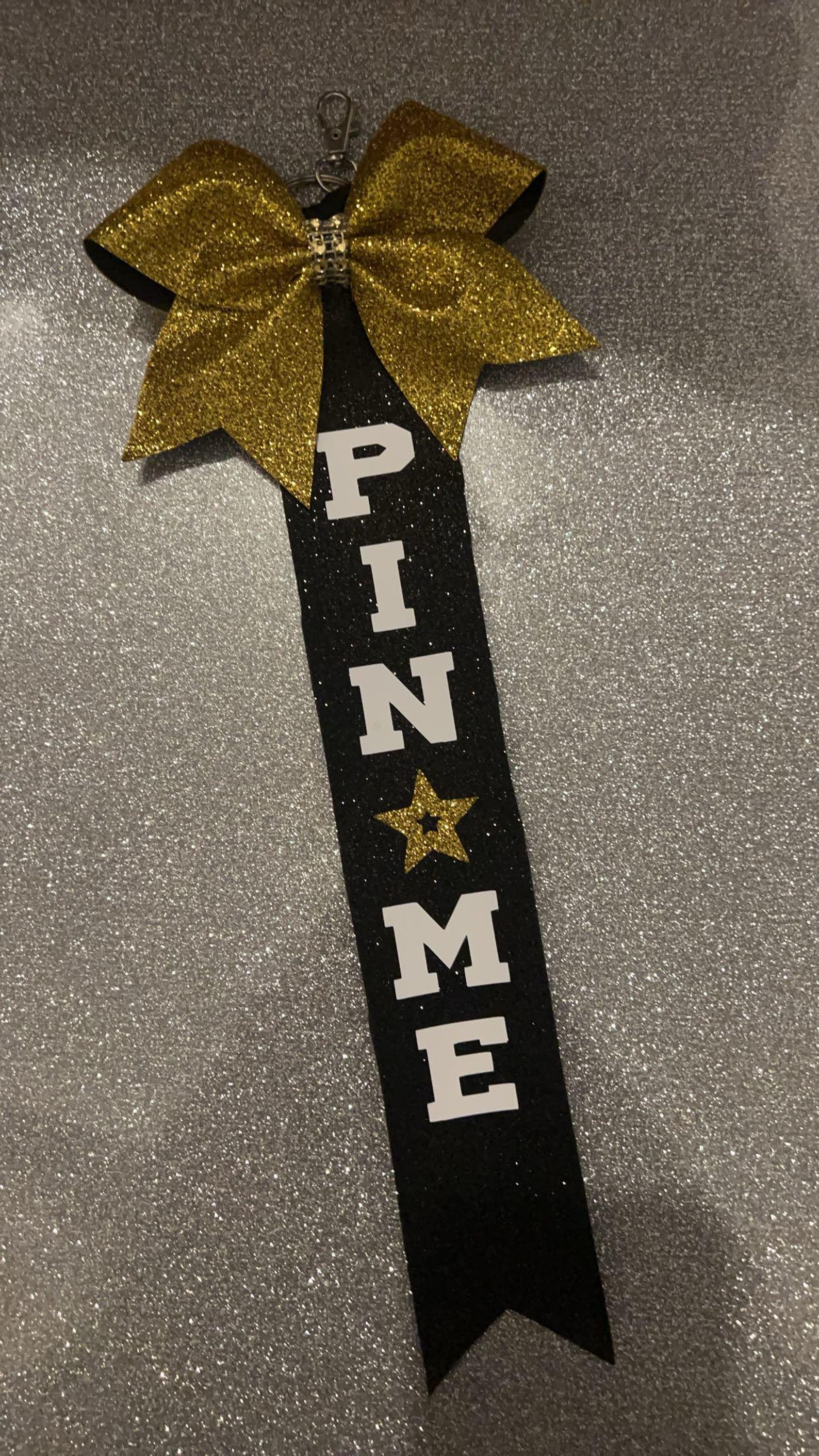 Pin Me Cheer Ribbon, Pin Me Comp Chain, Cheerleader Gift, Pin Me ...