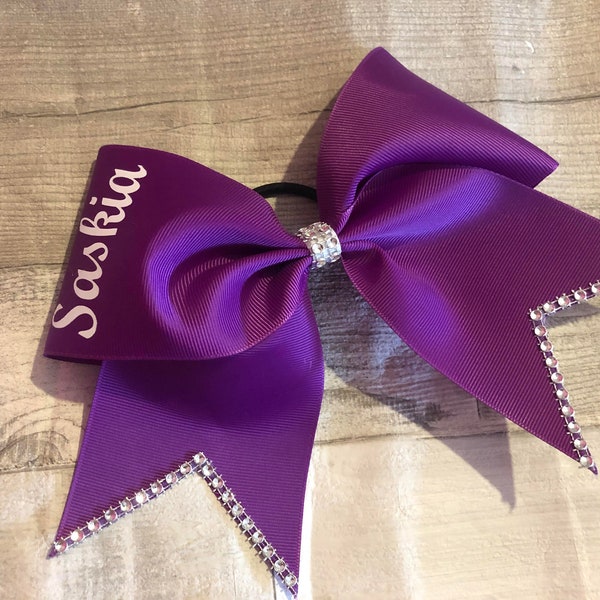 Purple Cheer Bow - Etsy