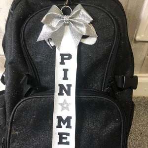 Pin Me Cheer Ribbon, Pin Me Comp Chain, Cheerleader Gift, Pin Me ...