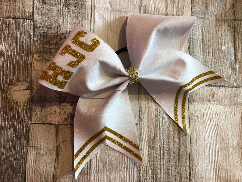 Custom Letters High School Cheer Bow, High School Sports Bow, Cheer Bow ...