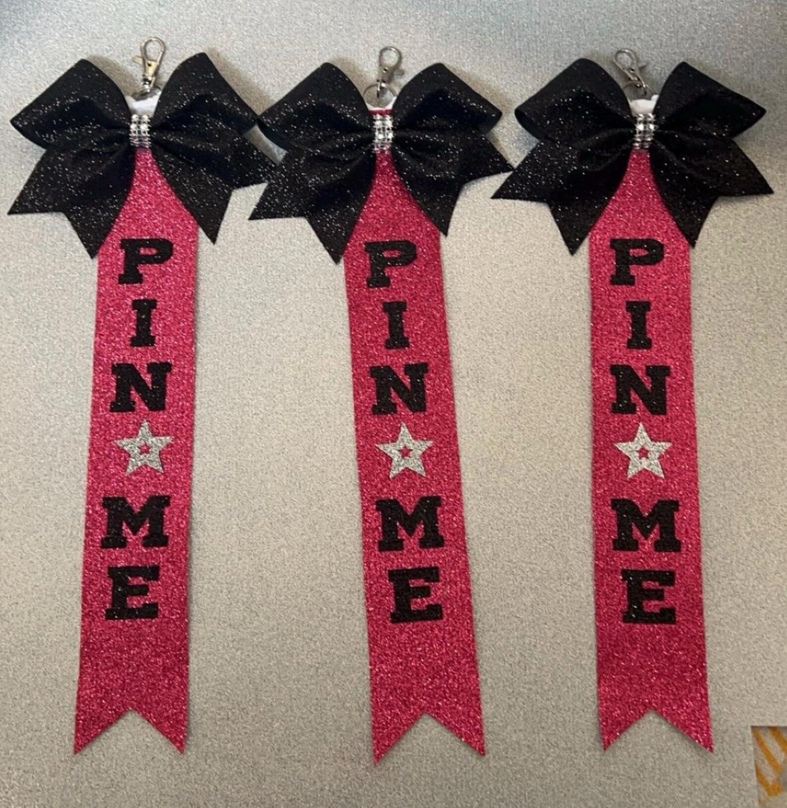Pin Me Cheer Ribbon, Pin Me Comp Chain, Cheerleader Gift, Pin Me ...