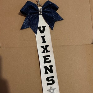 Personalised Pin Me Cheer Ribbon, Pin Me Comp Chain, Cheerleader Gift ...