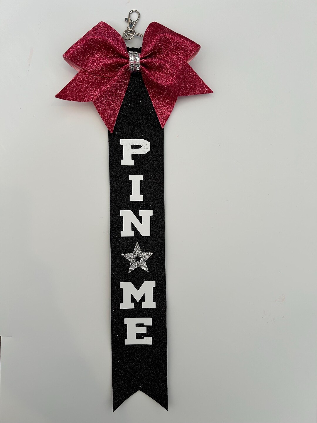 Pin Me Cheer Ribbon, Pin Me Comp Chain, Cheerleader Gift, Pin Me ...