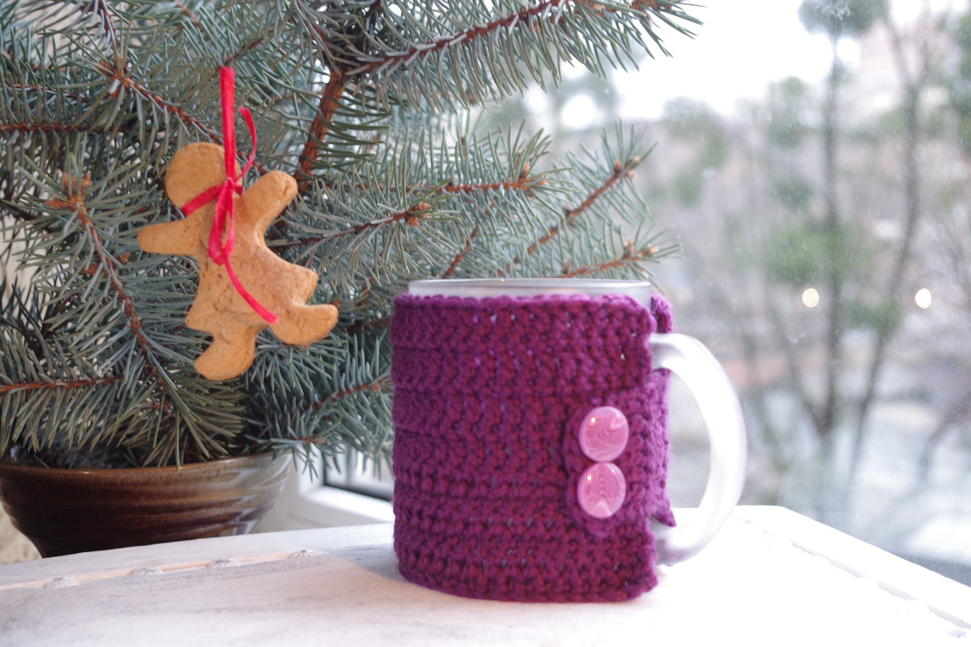 Mug Cover_coffee Sleeve_knit Mug Tea Cozy_coffee Cozy_crochet Candle ...