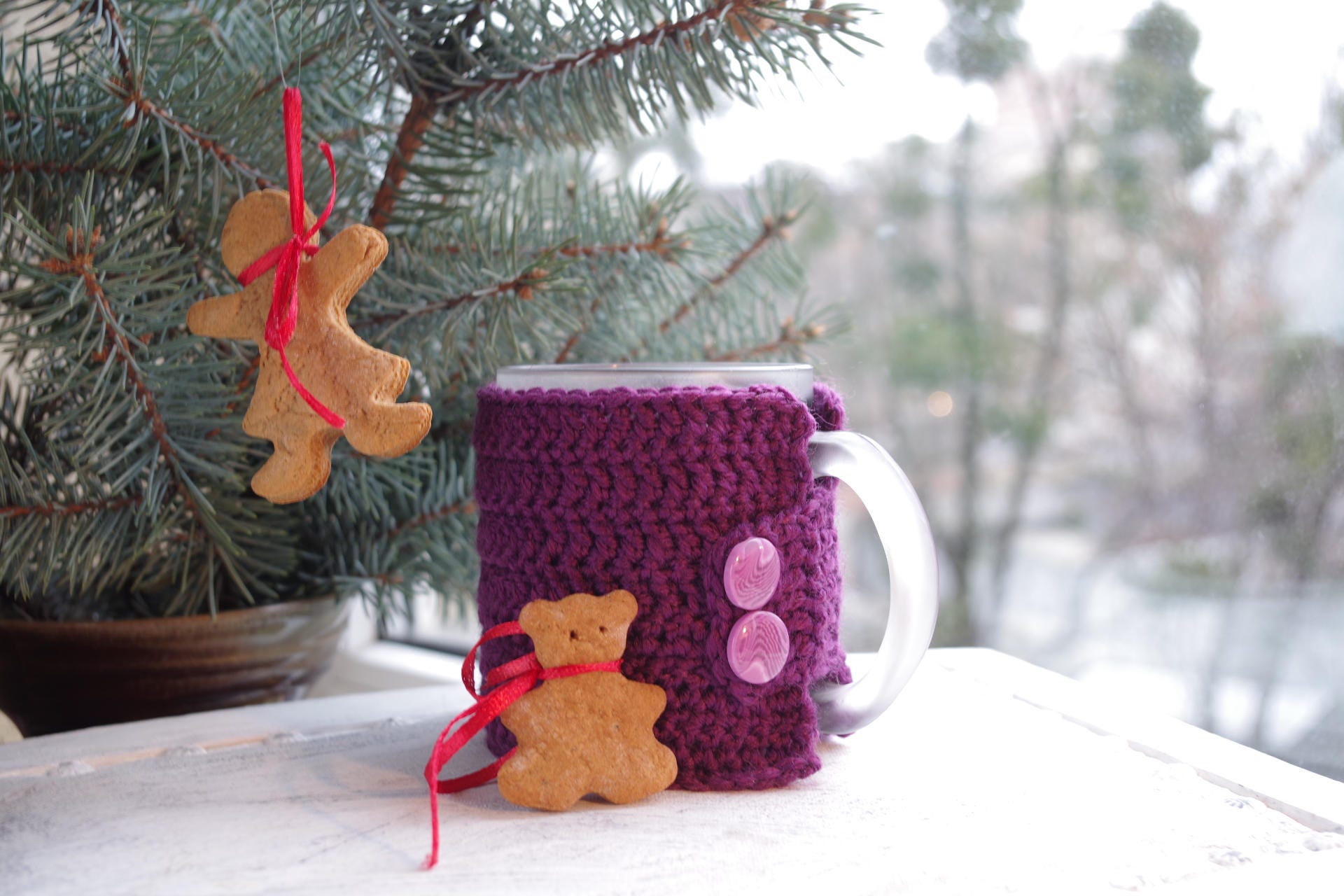 Mug Cover_coffee Sleeve_knit Mug Tea Cozy_coffee Cozy_crochet Candle ...