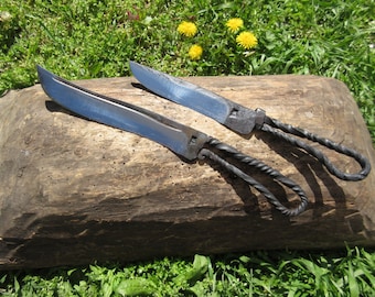 Forged Custom Handmade Steel Throwing Dagger Dirk Utility Knife Camping ...