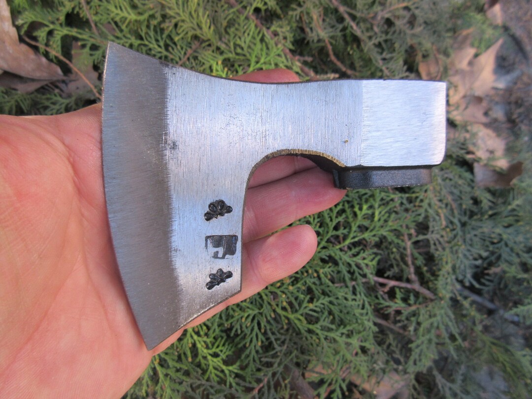 Forged Handmade Viking Style Steel Sickle Blade Blank Axe Head Throwing ...