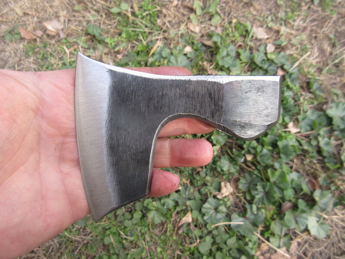 Forged Handmade Viking Style Steel Sickle Blade Blank Axe Head | Etsy