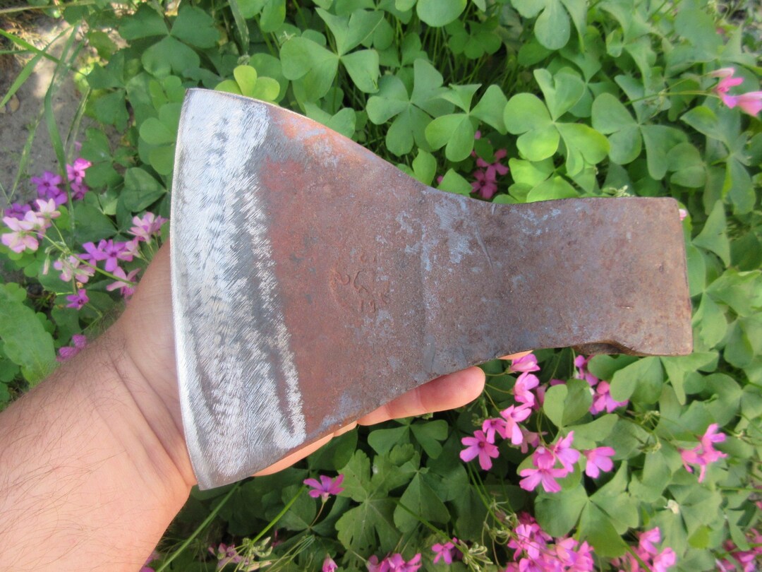 Vintage Soviet Steel Axe Head, Viking Tomahawk Style, Camping Hatchet ...