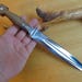 Forged Custom Handmade Steel Throwing Dagger Dirk Utility Knife Camping ...