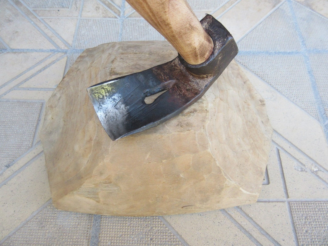 Vtg Communist Era Forged 2.4" Blade Curved Bowl Spoon Maker Adze Claw ...