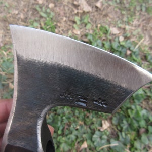 Forged Handmade Viking Style Steel Sickle Blade Blank Axe Head Throwing ...